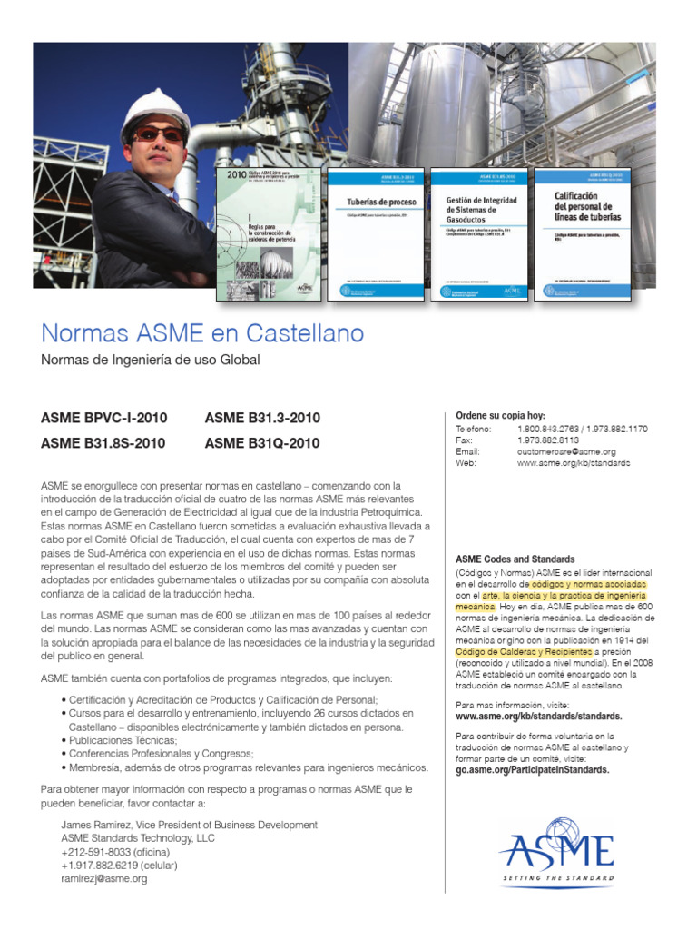 Normas ASME en Español para Ingeniería | PDF | Caldera | Ingeniería