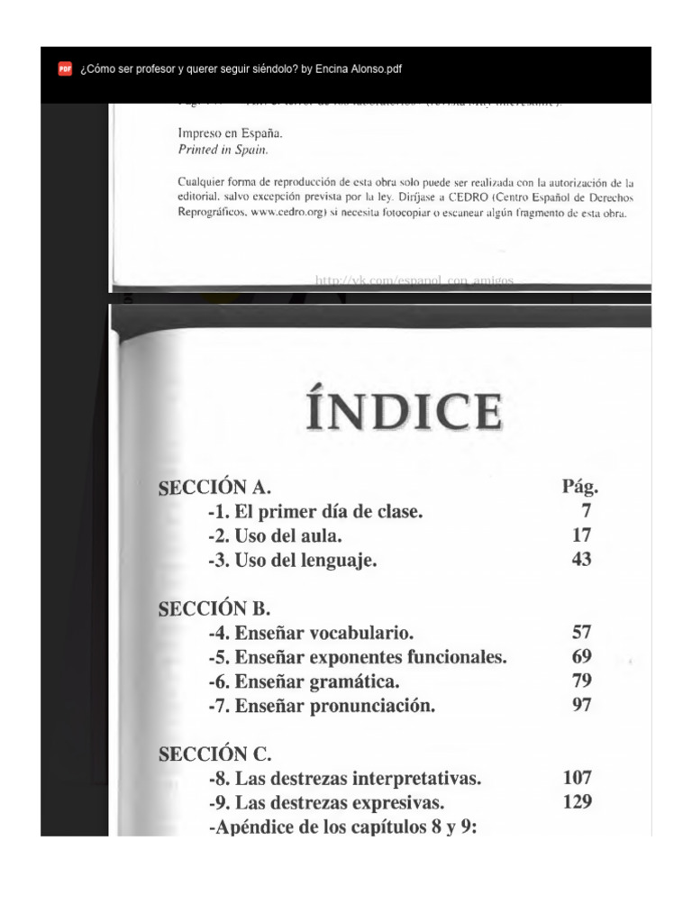 ¿Cómo Ser Profesor y Querer Seguir Siéndolo? by Encina Alonso PDF | PDF ...