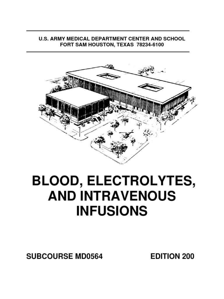 US Army Medical Course MD0564-200 - Blood, Electrolytes, and ...