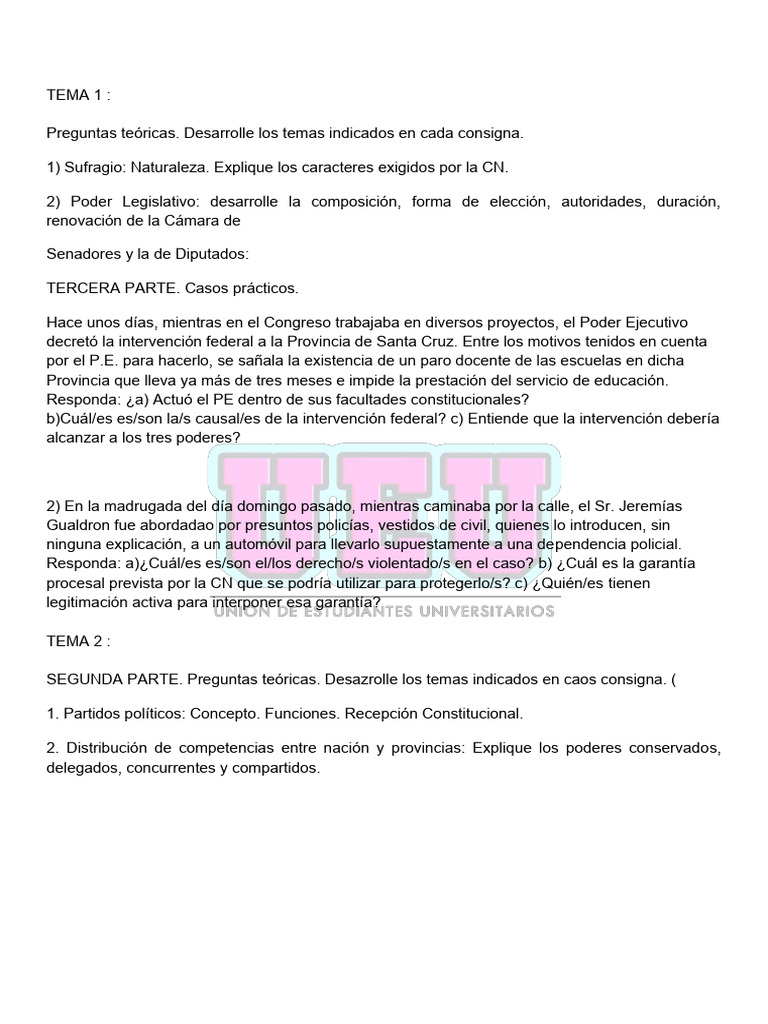 2ex. Cons. Pract | PDF | Gobierno