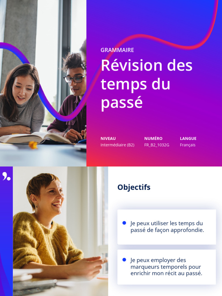 Révision des temps du passé en français | PDF | Grammaire | Linguistique
