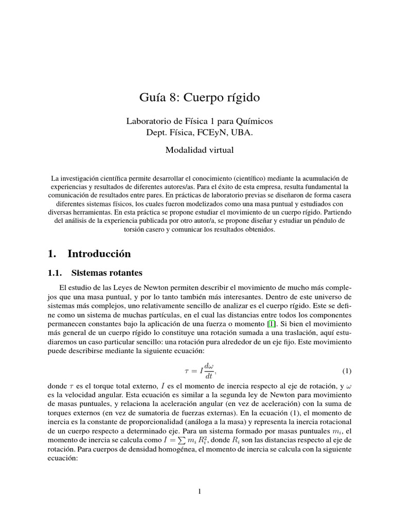 PR Ctica 8 | PDF | Esfuerzo de torsión | Rotación
