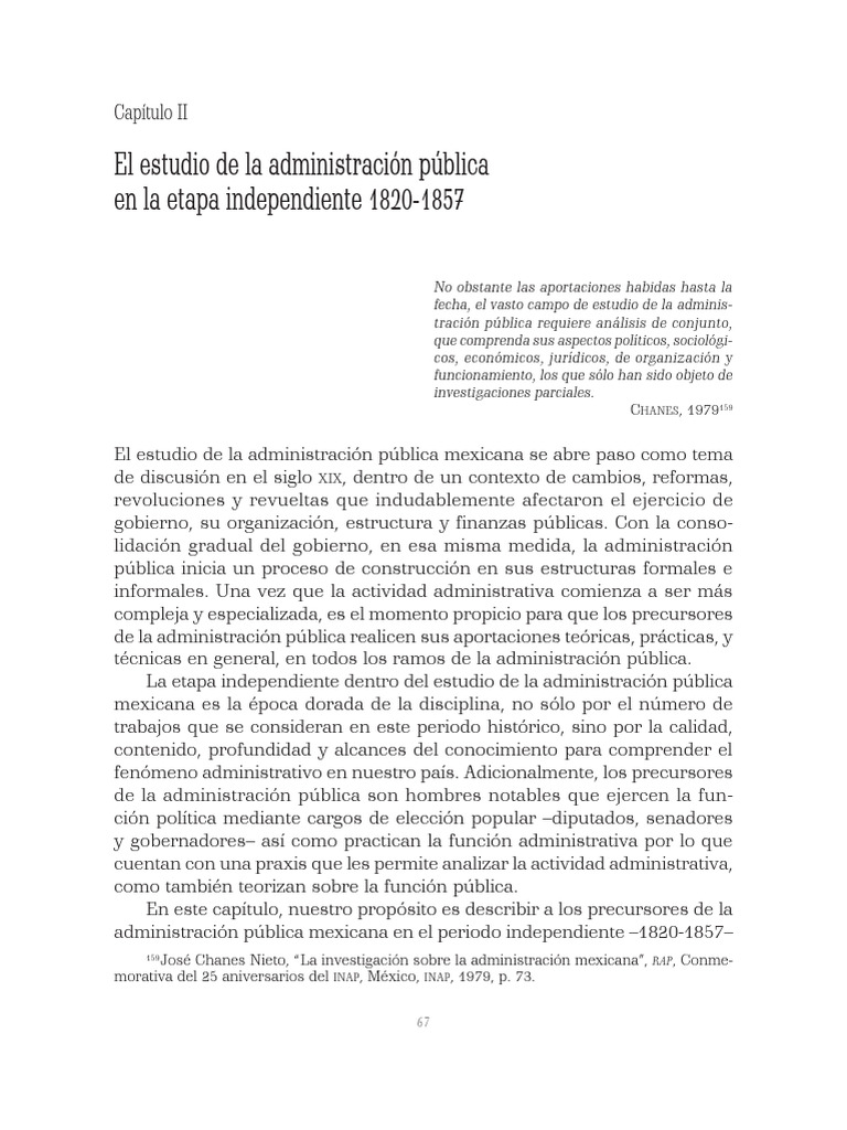 Precursores de la Administración Pública Mexicana | PDF | México | Presupuesto