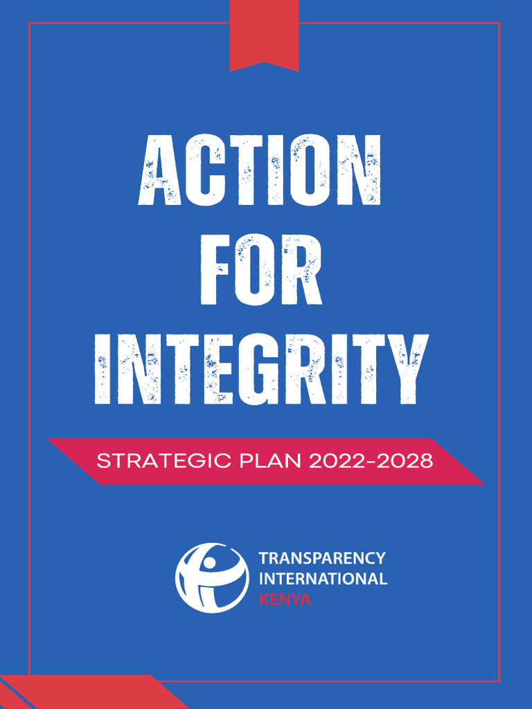 Action For Integrity TI Kenya Strategic Plan 2022 2028 | PDF ...