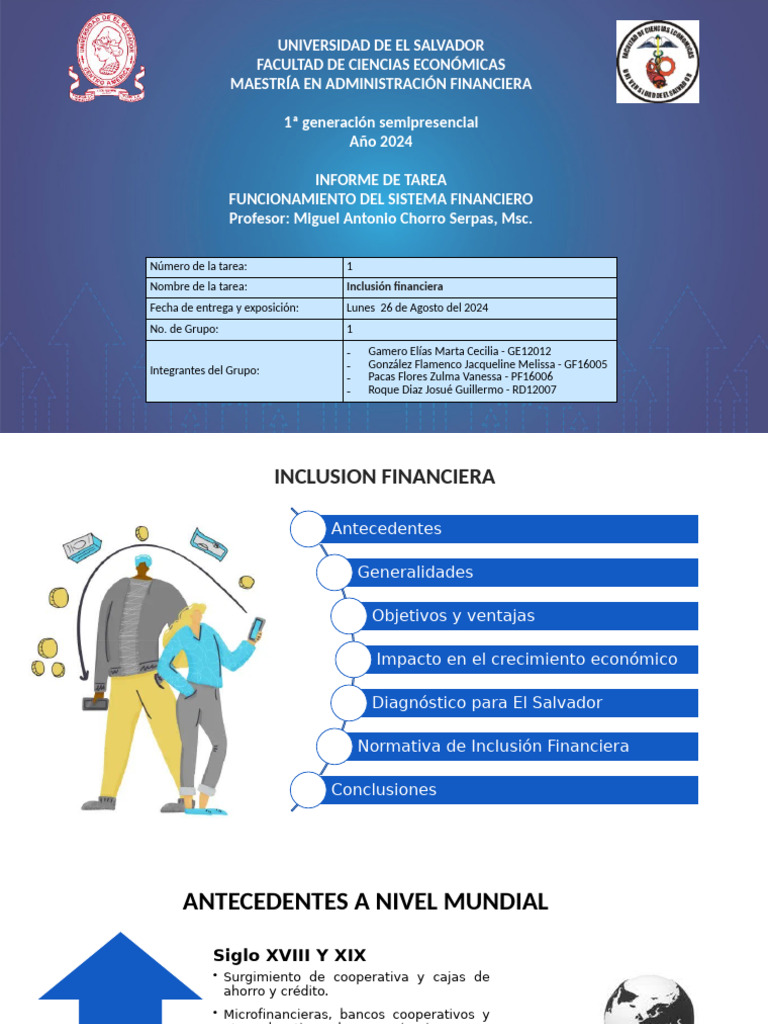 G1 Inclusion Financiera | PDF | Inclusión financiera | Bancos
