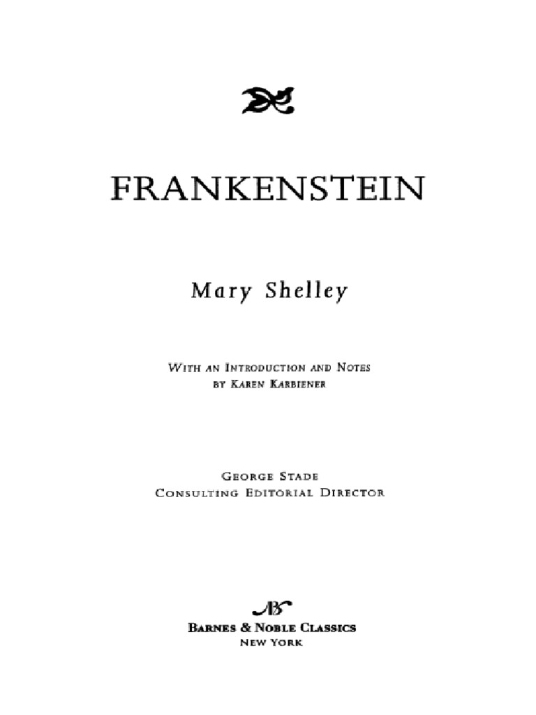 Frankenstein (Mary Shelley) (Z-Library) | PDF | Frankenstein | Mary Shelley