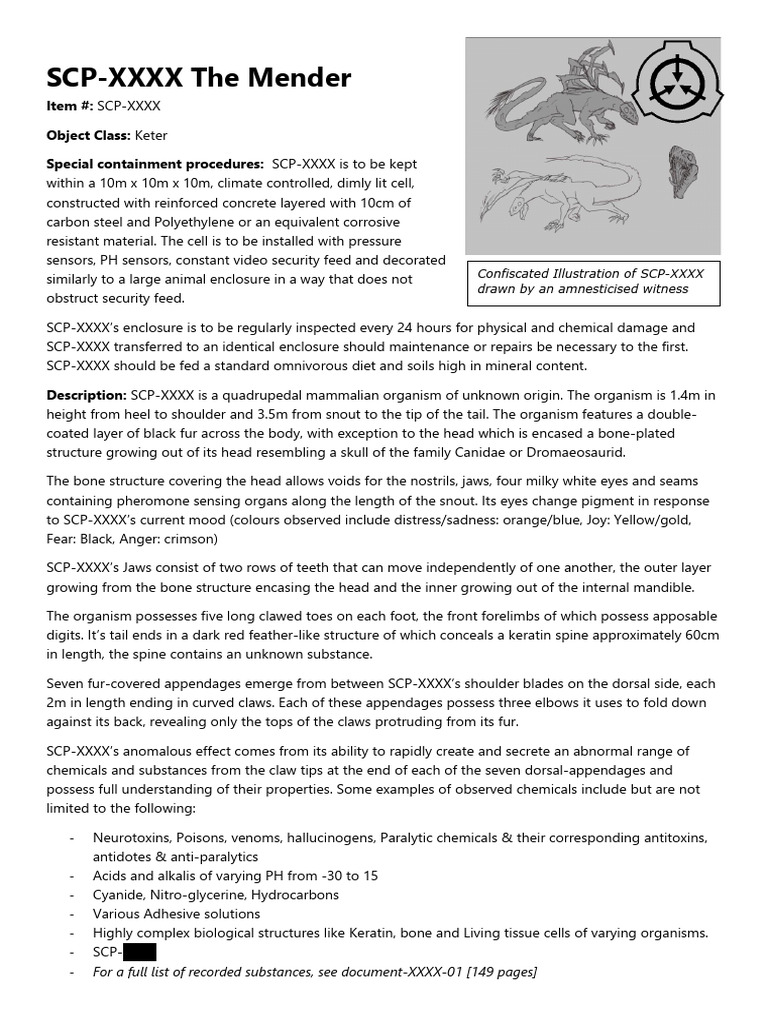 SCP-Mender | PDF | Skin | Lung