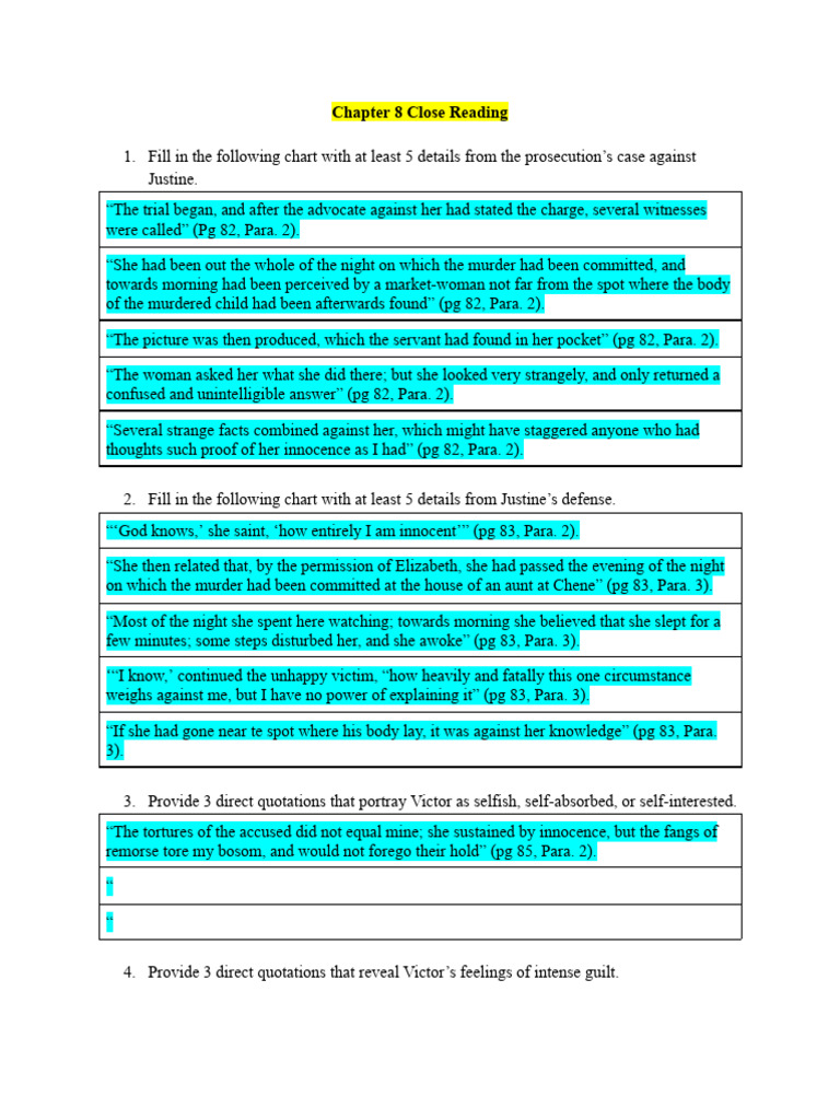 Paige Wright - Chapter 8 Close Reading | PDF