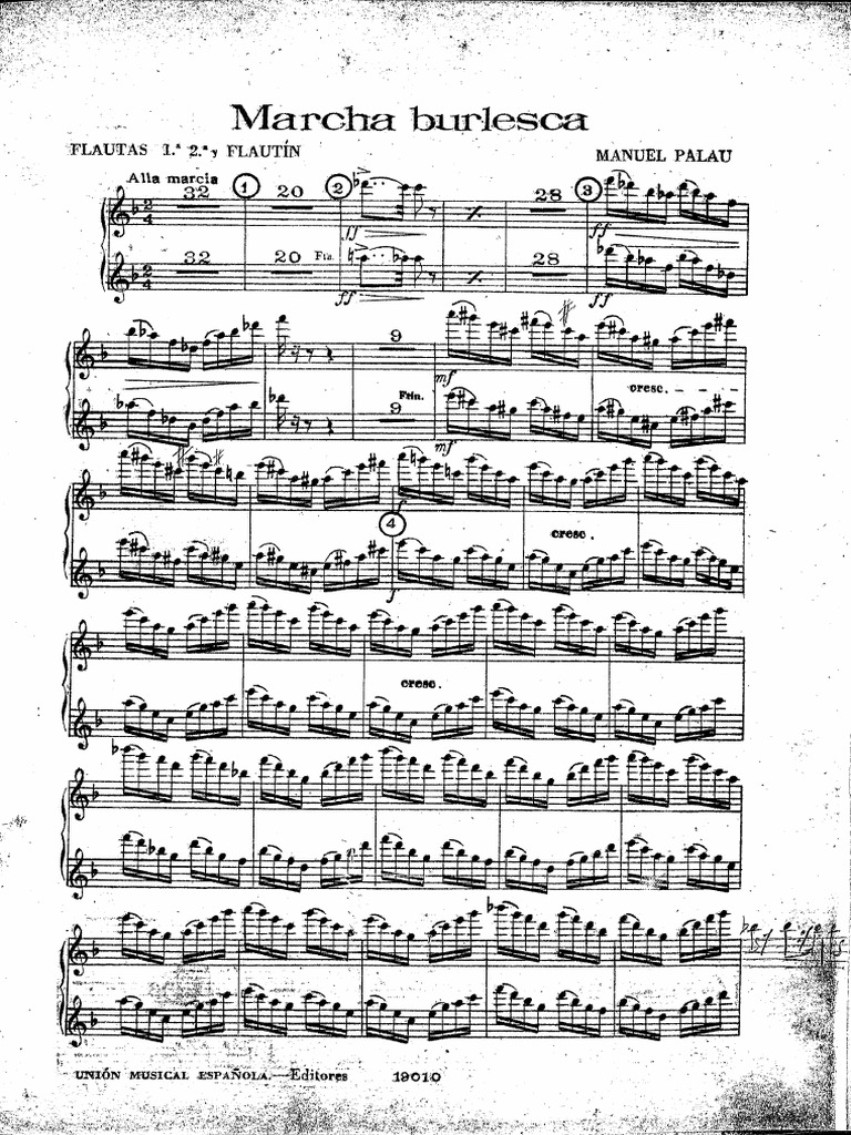 01 Flautas Marcha - Burlesca | PDF