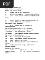 Satsschema Bisats Och Huvudsats Och Övningar 2024 | PDF
