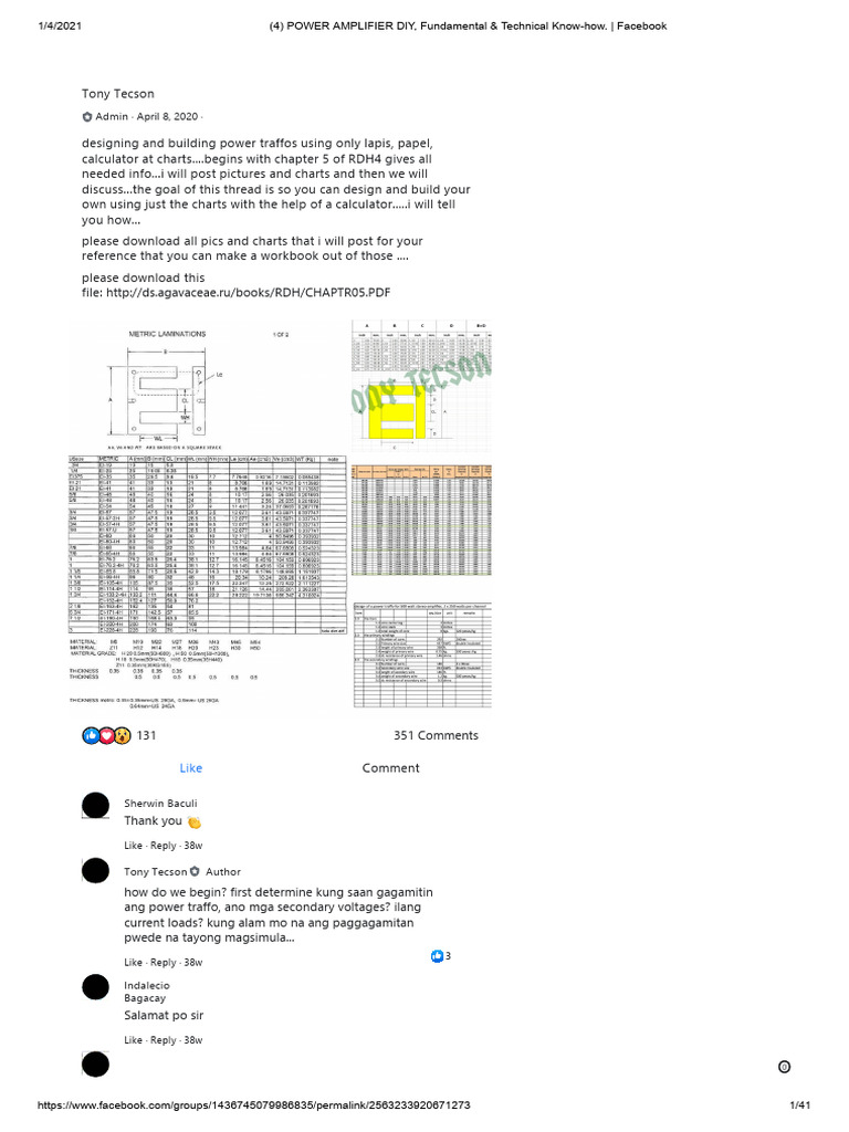 (Traffo Design) - Facebook | PDF | Transformer | Electrical Engineering