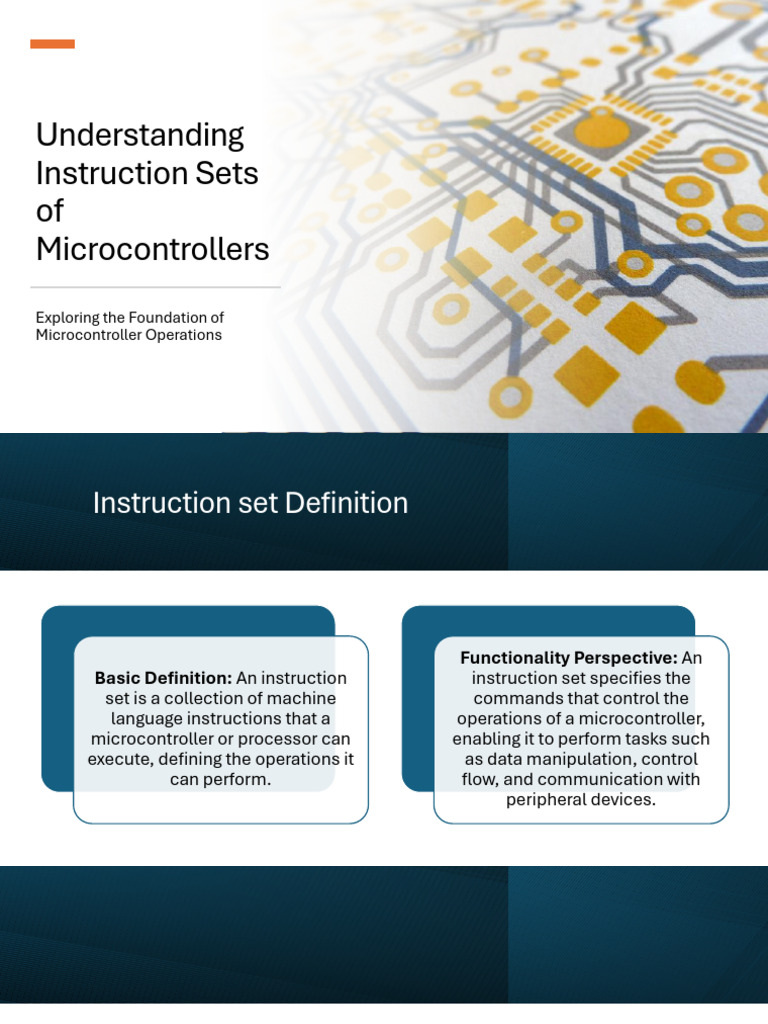 Understanding Instruction Sets of Microcontrollers | PDF | Computer Architecture | Central ...
