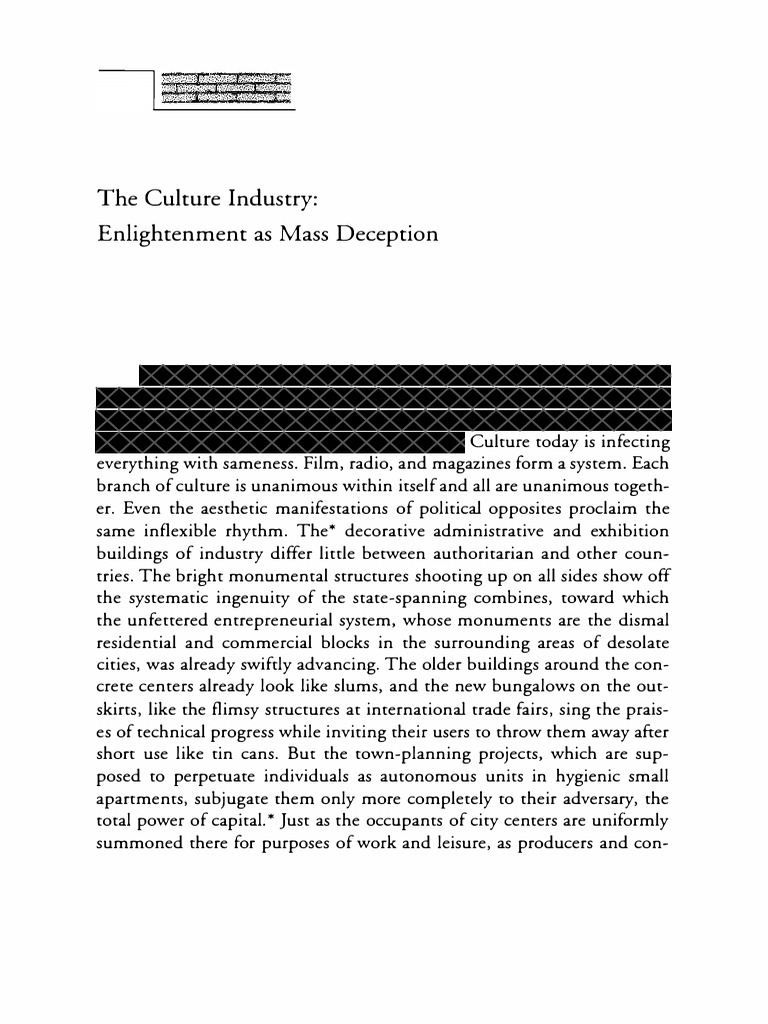 Adorno Theodor Horkheimer Max 1947 Redacted | PDF