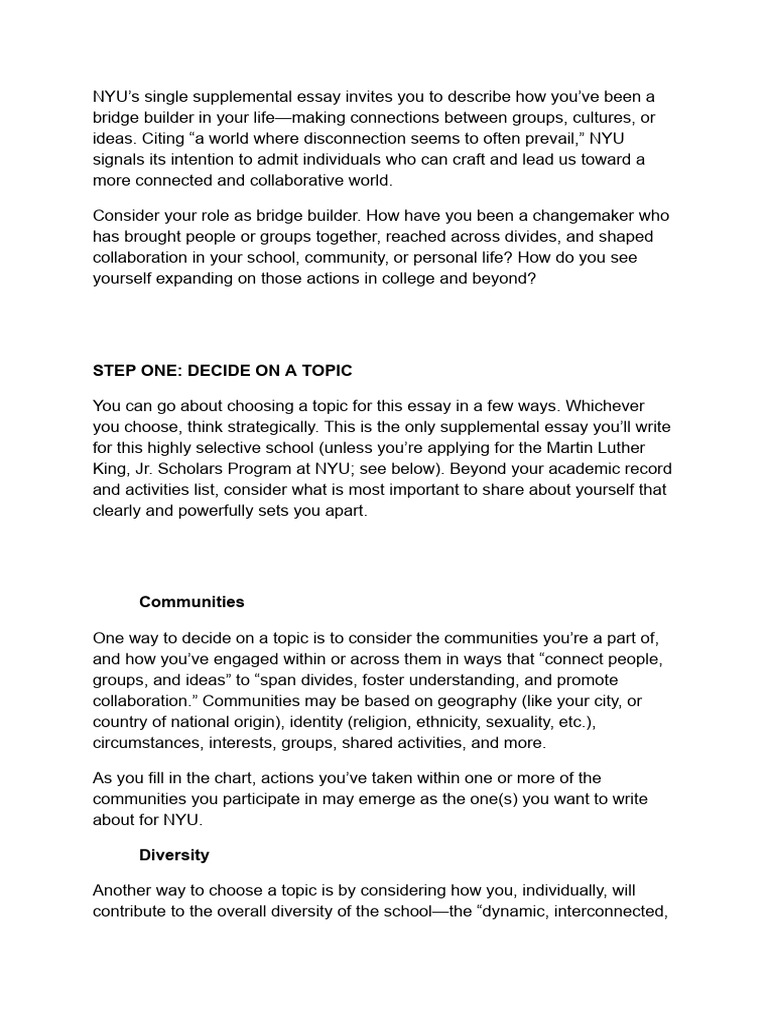 Step One: Decide On A Topic | PDF | Essays | Hate Crimes