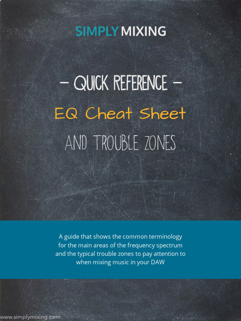 SM+EQ+Cheat+Sheet+and+Trouble+Zones | PDF | Equalization (Audio) | Acoustics