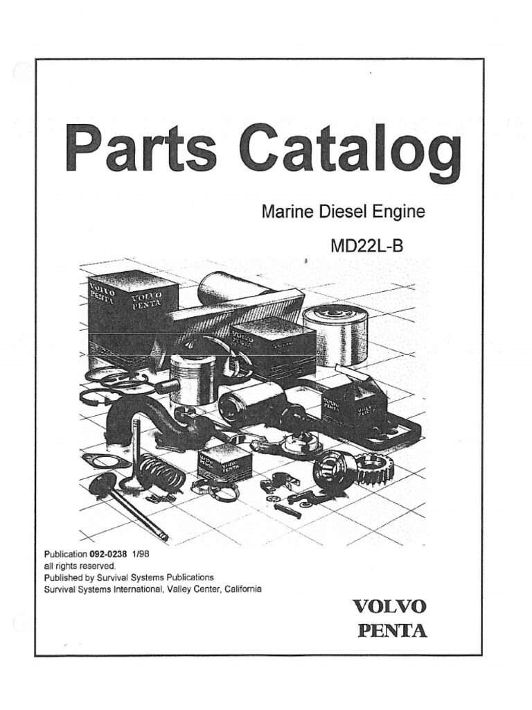 MD22L-B Parts Catalog Diesel Engine Volvo Penta | PDF