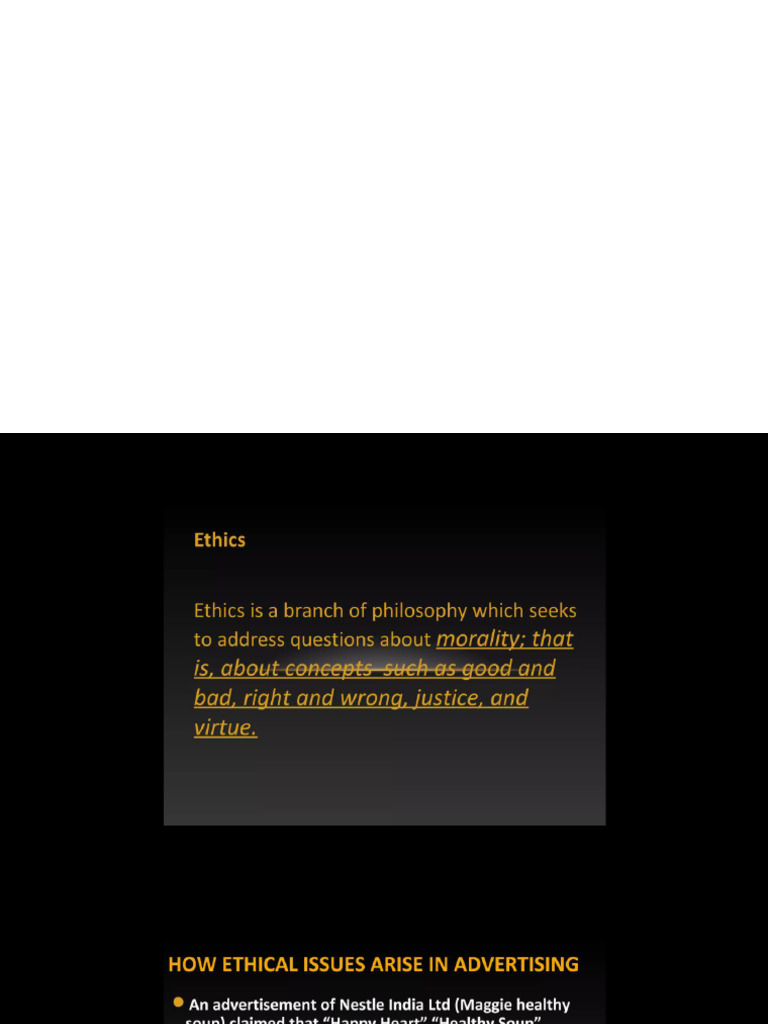 Advertising and Ethics | PDF