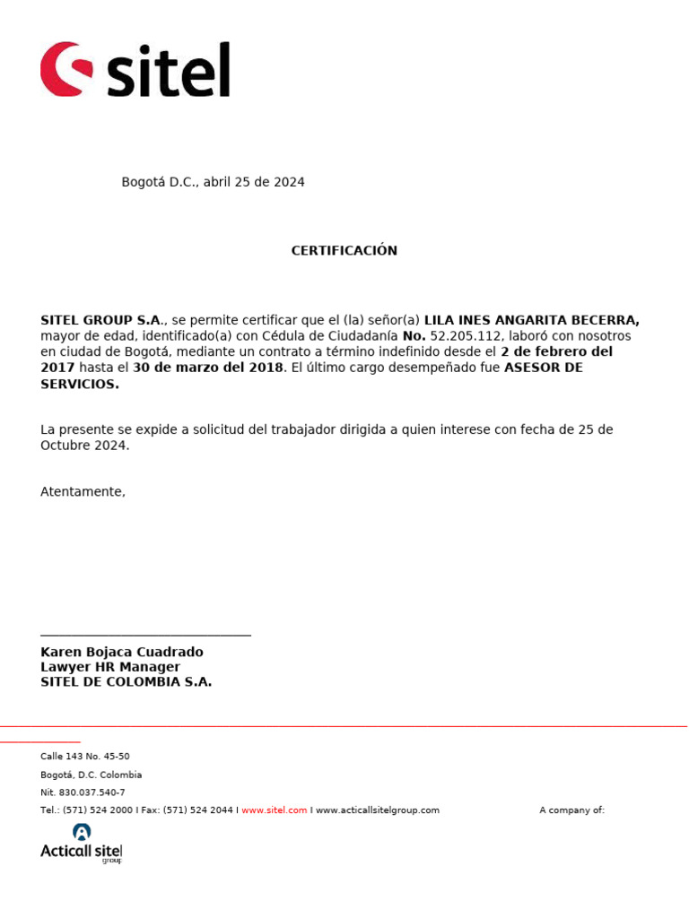 Sitel | PDF | Negocios | Finanzas y dinero