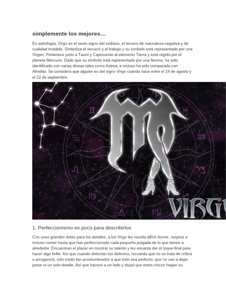 15 Virtudes de Virgo | PDF