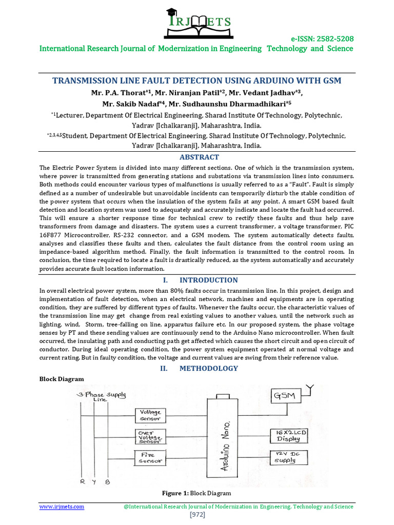 fin_irjmets1654848091 | PDF | Electric Power Transmission | General ...