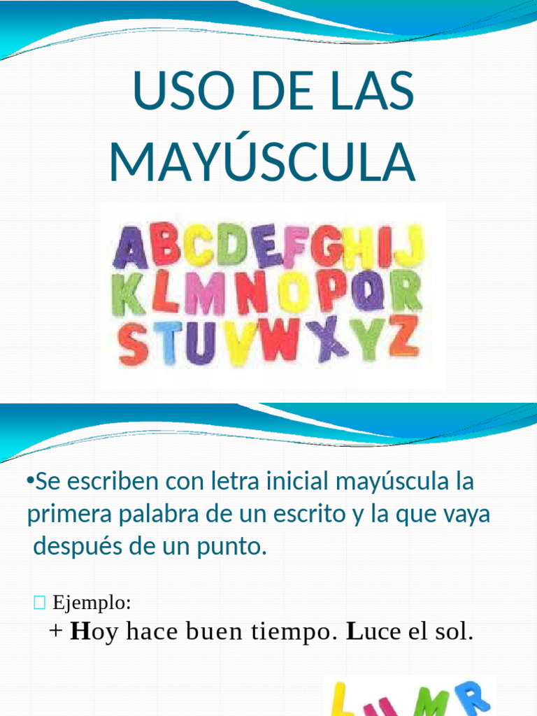 Reglas del Uso de Mayúsculas en Español | PDF