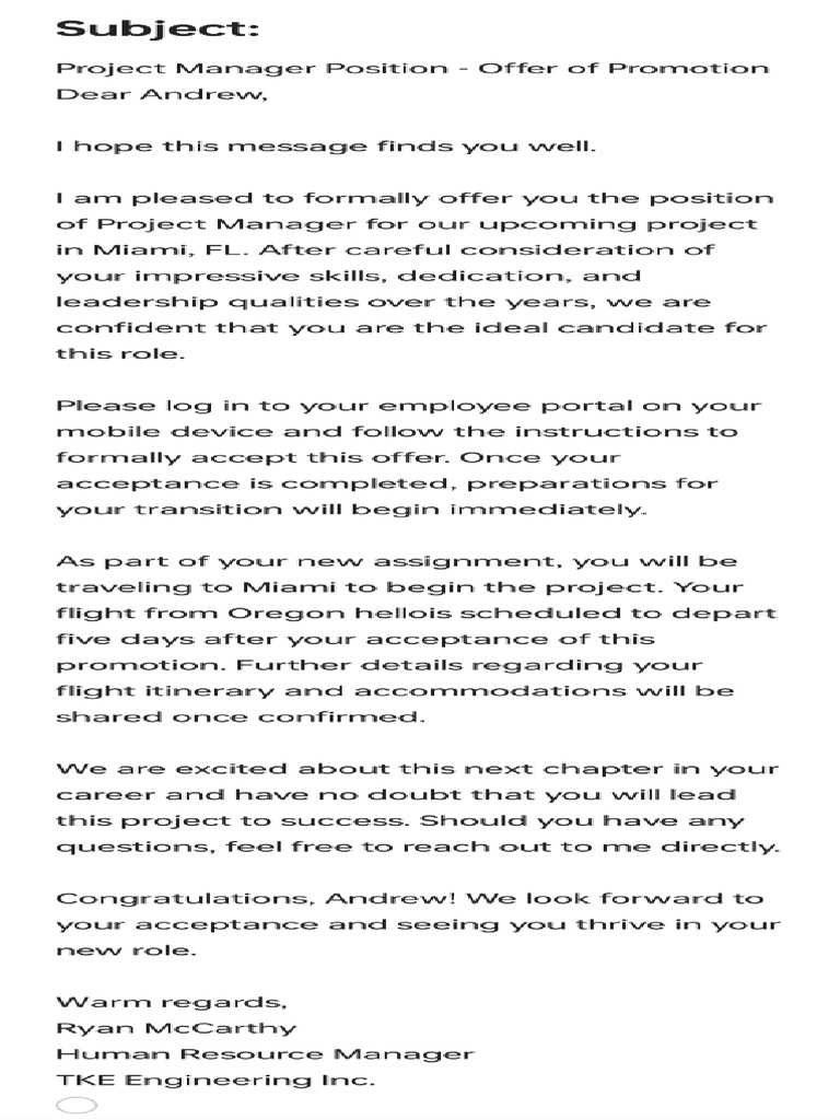 Promotion @TKE ENGINEERING INC | PDF