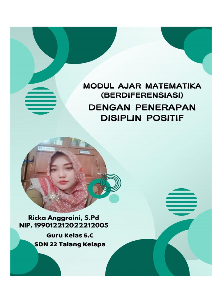 Modul Ajar Dispilin Positif Ricka Anggraini, S.PD | PDF | Karier ...