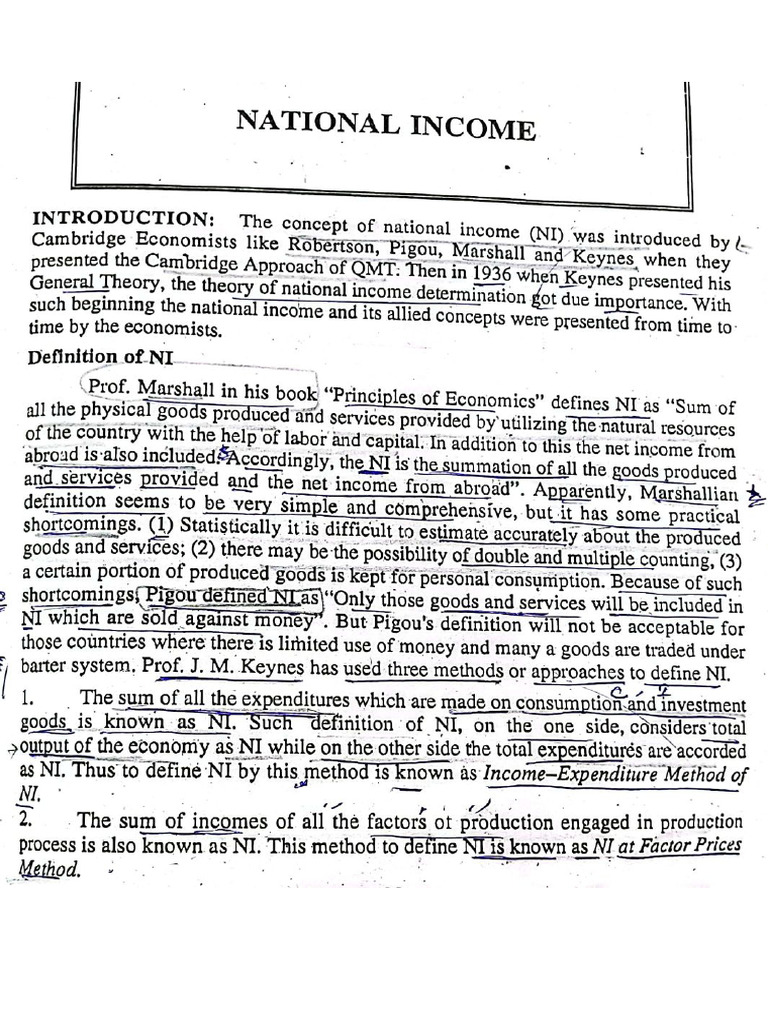 National Income | PDF