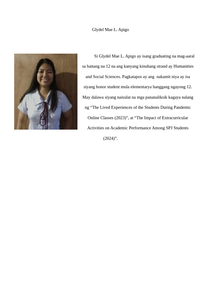 Tagalog Portfolio | PDF