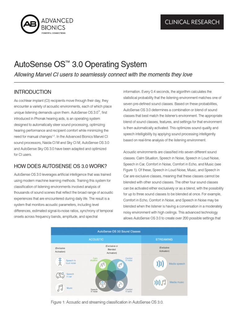 AutoSense OS White Paper | PDF | Hearing | Audiology