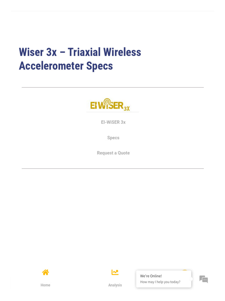 Wireless Triaxial Accelerometer Specs | PDF | Electronics | Electrical Engineering