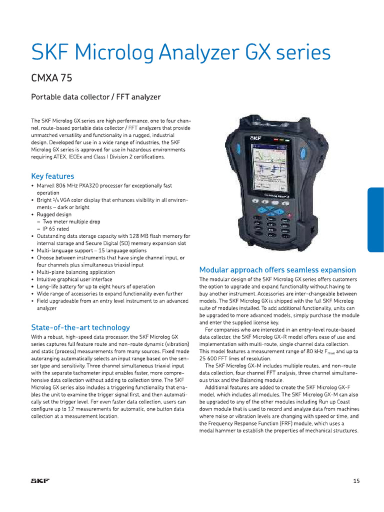 SKF Microlog Analyzer GX | PDF