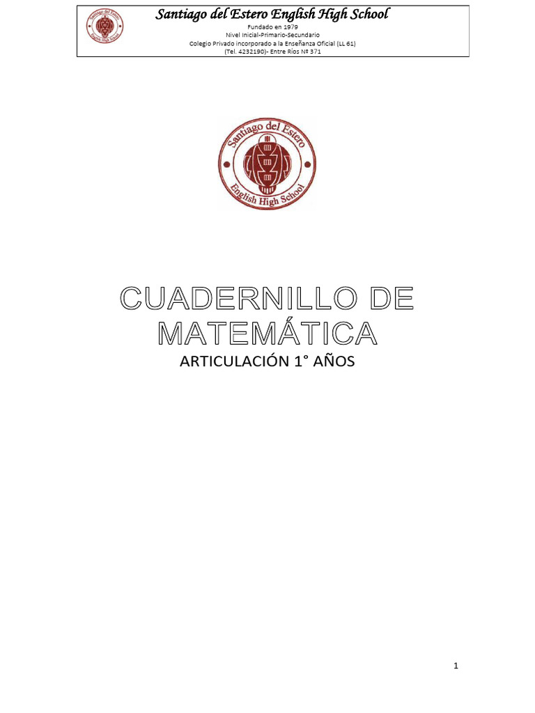 Cuadernillo de Matem-Tica 7 | PDF | División (Matemáticas) | Matemática Elemental