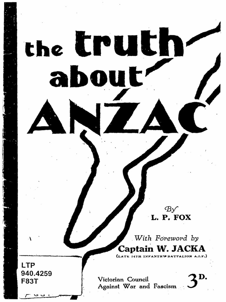 Len Fox - The Truth About Anzac | PDF | Gallipoli Campaign | Winston ...