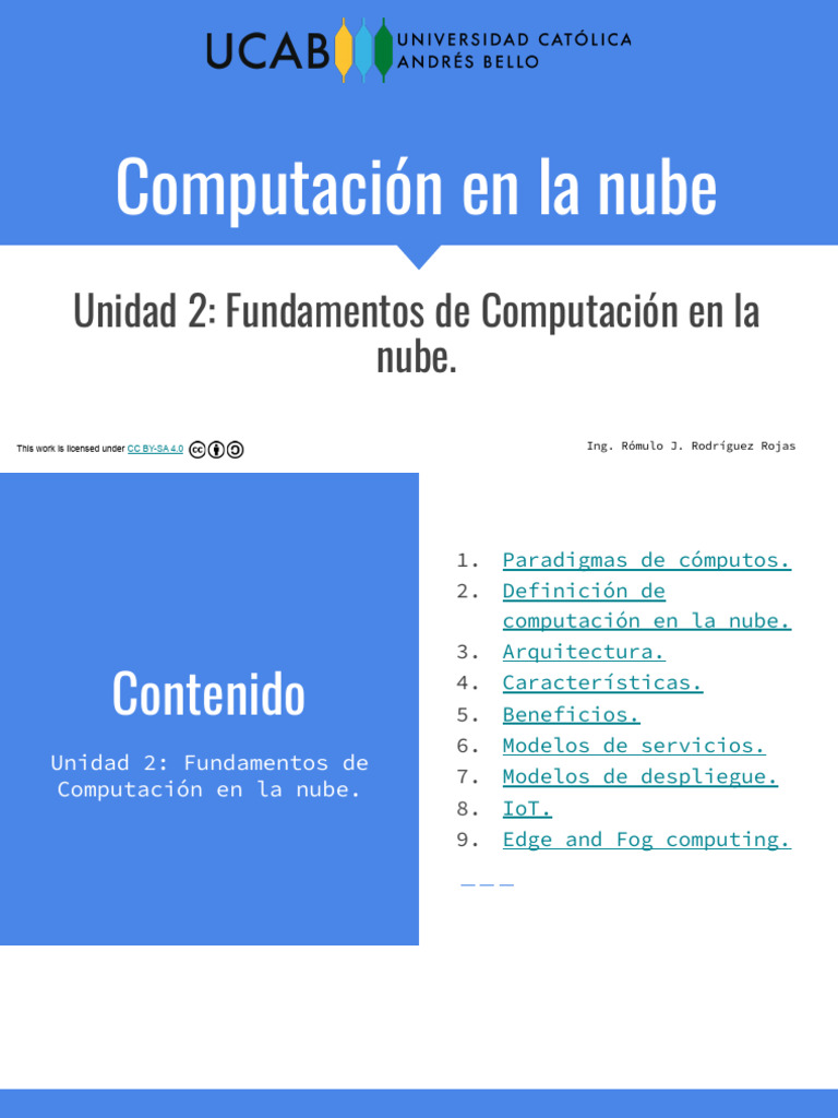 Unidad 2 - Fundamentos de Computación en La Nube | PDF | Computación en la nube | Internet de ...