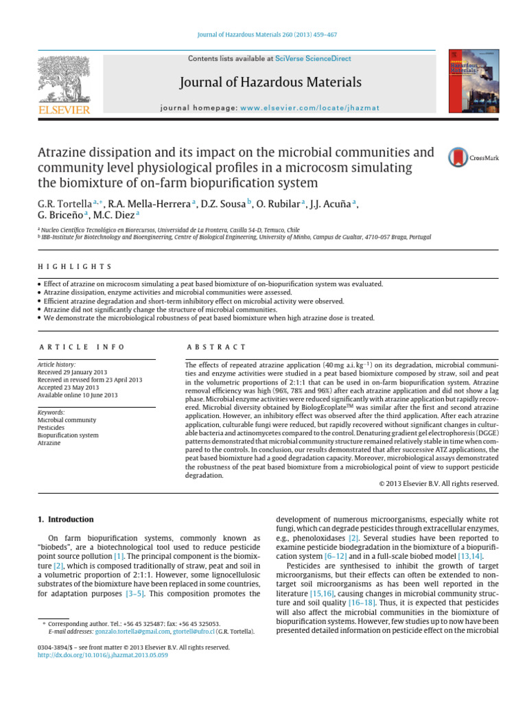 1 s2.0 S0304389413004020 Main | PDF | Polymerase Chain Reaction | Colony Forming Unit