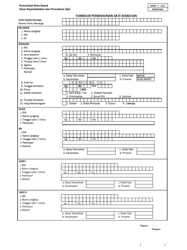 F2-01 Kematian | PDF