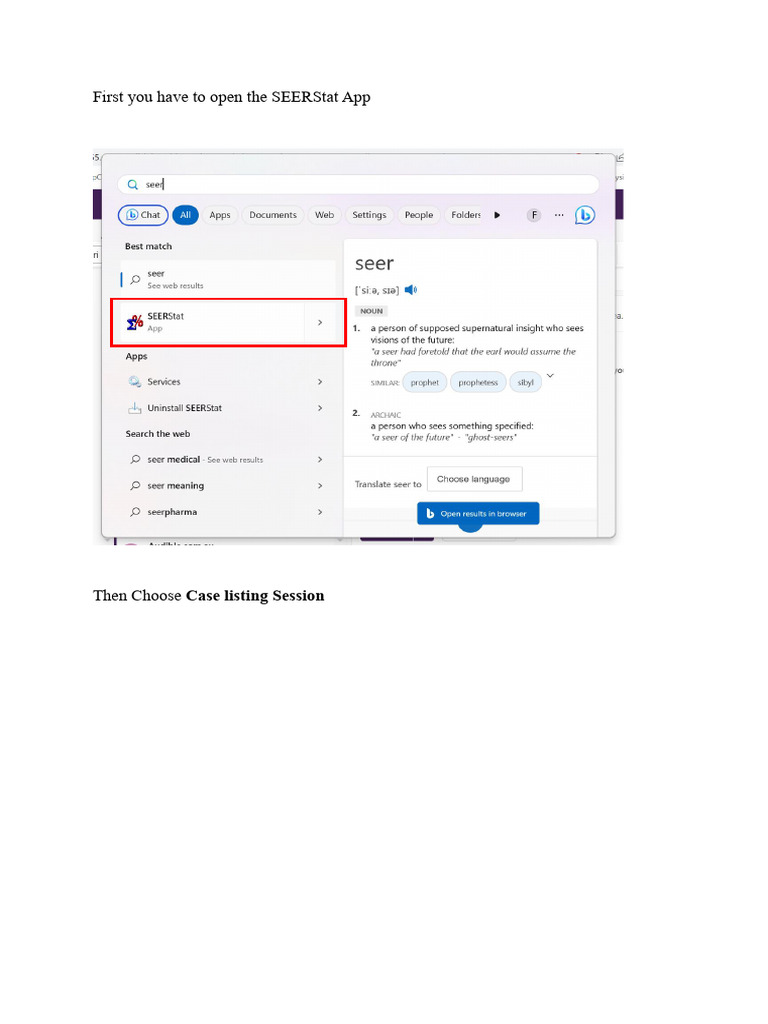 Seerstat App (How To Extract The Data From SEERstat APP, SEER Soft) | PDF