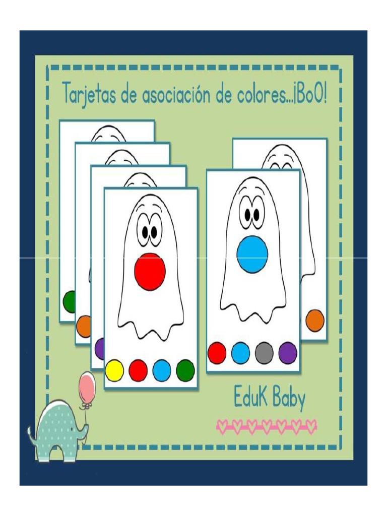 Eduk Baby-Tarjetas de Asociacion de Colores | PDF | Hogar, jardinería y ...