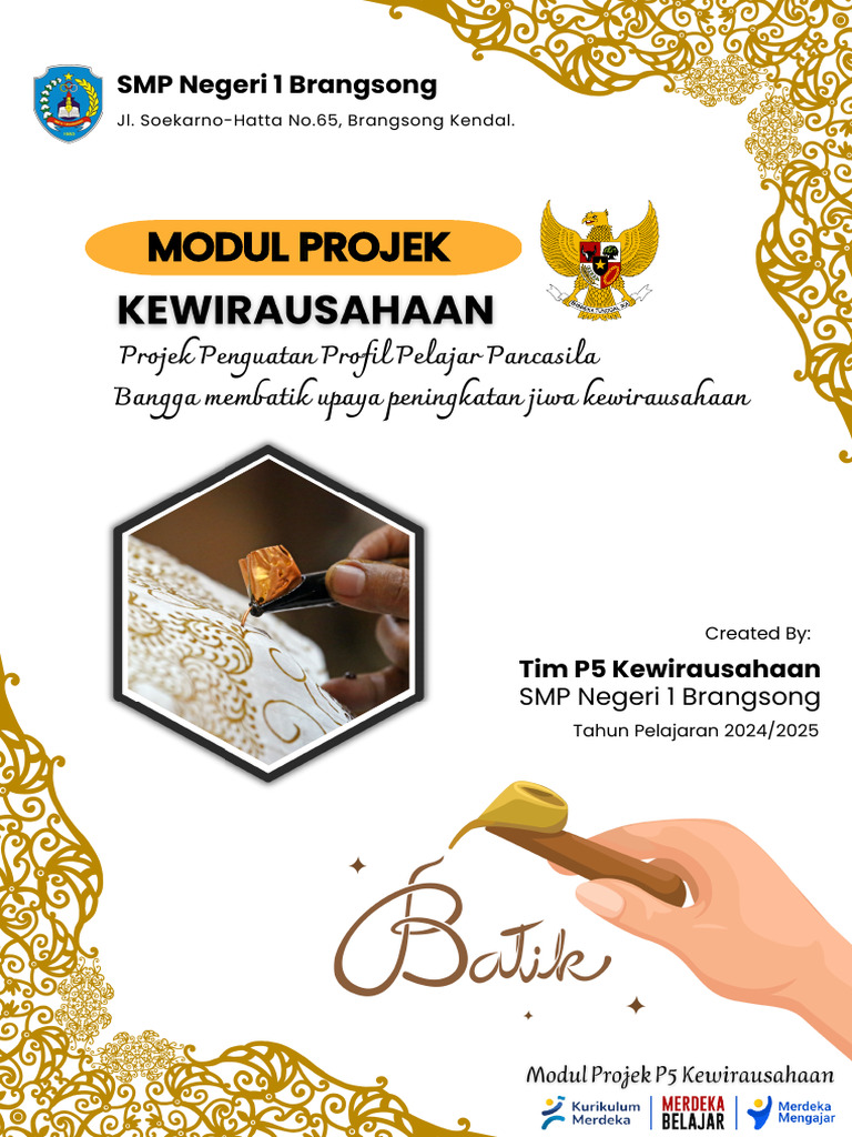 Modul Projek Kewirausahaan (TIM P5 Kewirausahaan) | PDF