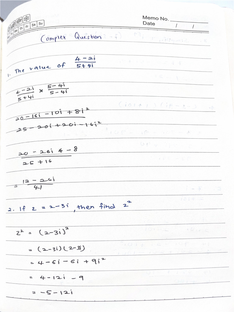 Complex Number Raja Amin | PDF
