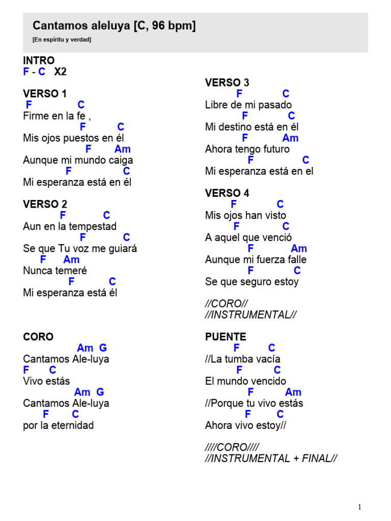 Cantamos Aleluya - C | PDF | Arte