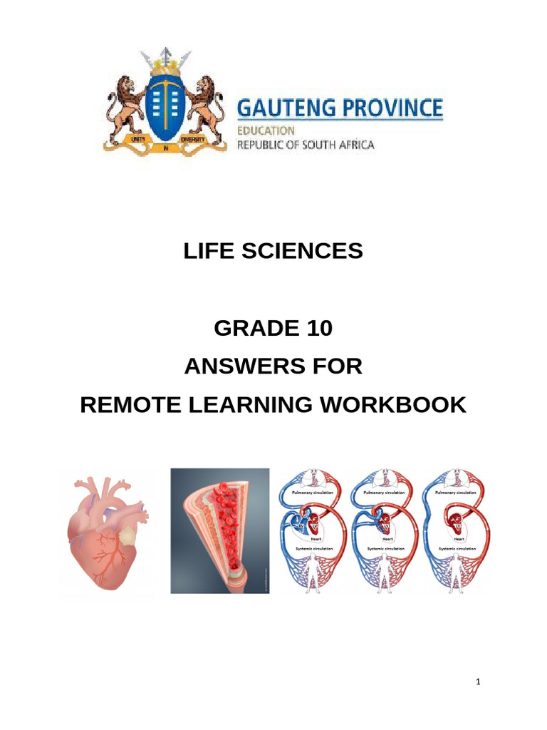 Gr.10 Life Sciences Answers For Remote Learning Booklet Term 4 | PDF ...