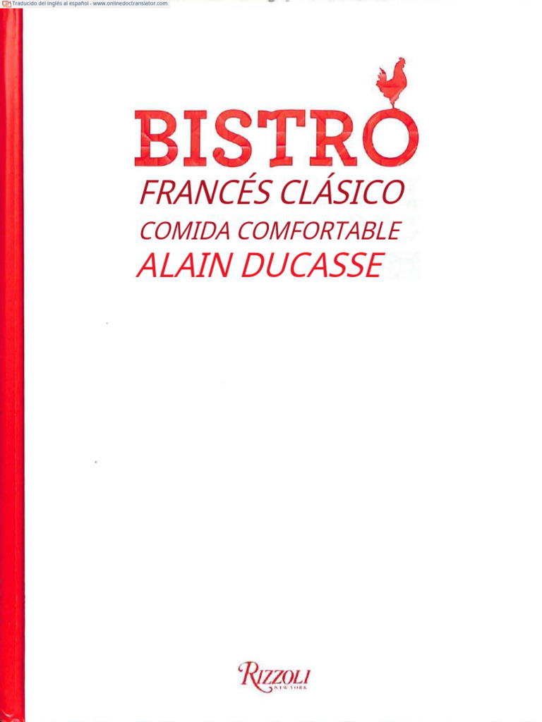 Bistro Classic French Comfort Food (Alain Ducasse) Español | PDF | Vinagreta | Espárragos