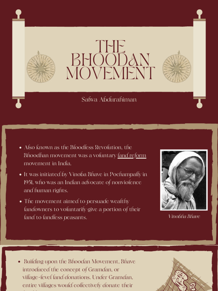 Bhoodhan Movement | PDF | History | Religion & Spirituality