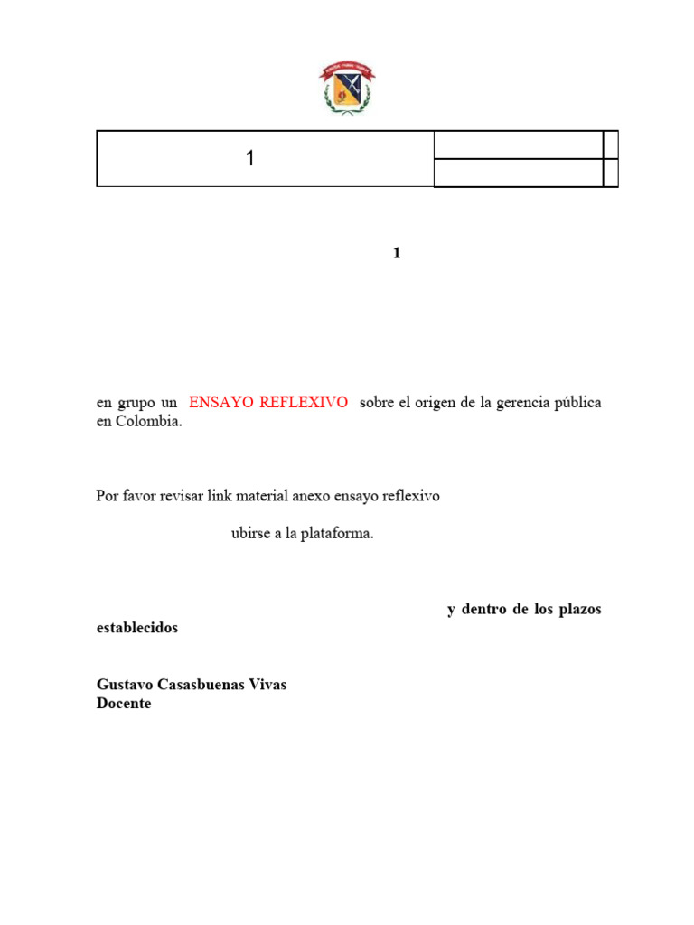 Actividad Primer Corte | PDF