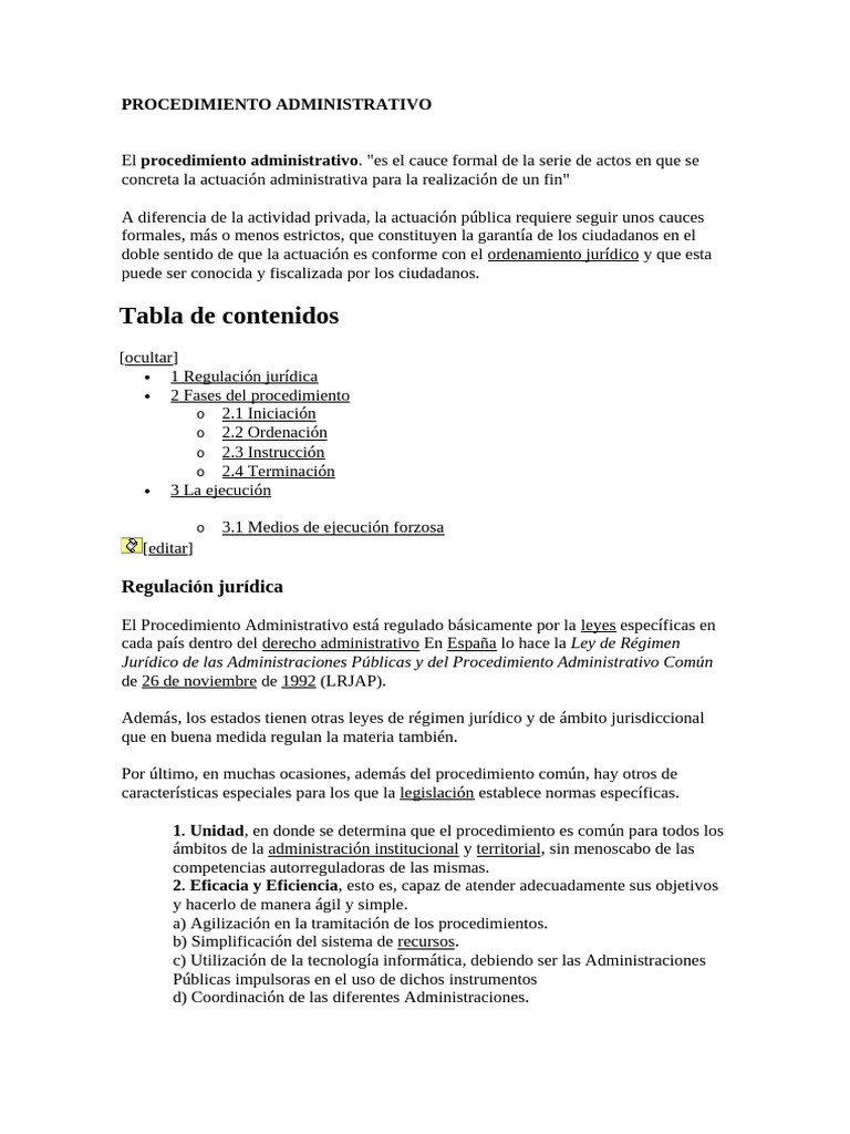 Procedimiento Administrativo | PDF | Nulo (ley) | Multa (pena)
