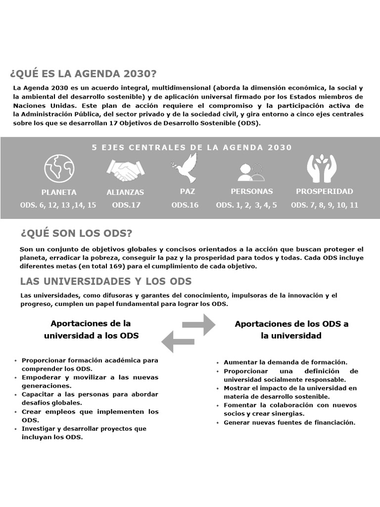Resumen de La Agenda 2030. | PDF | Sustentabilidad | Desarrollo sostenible
