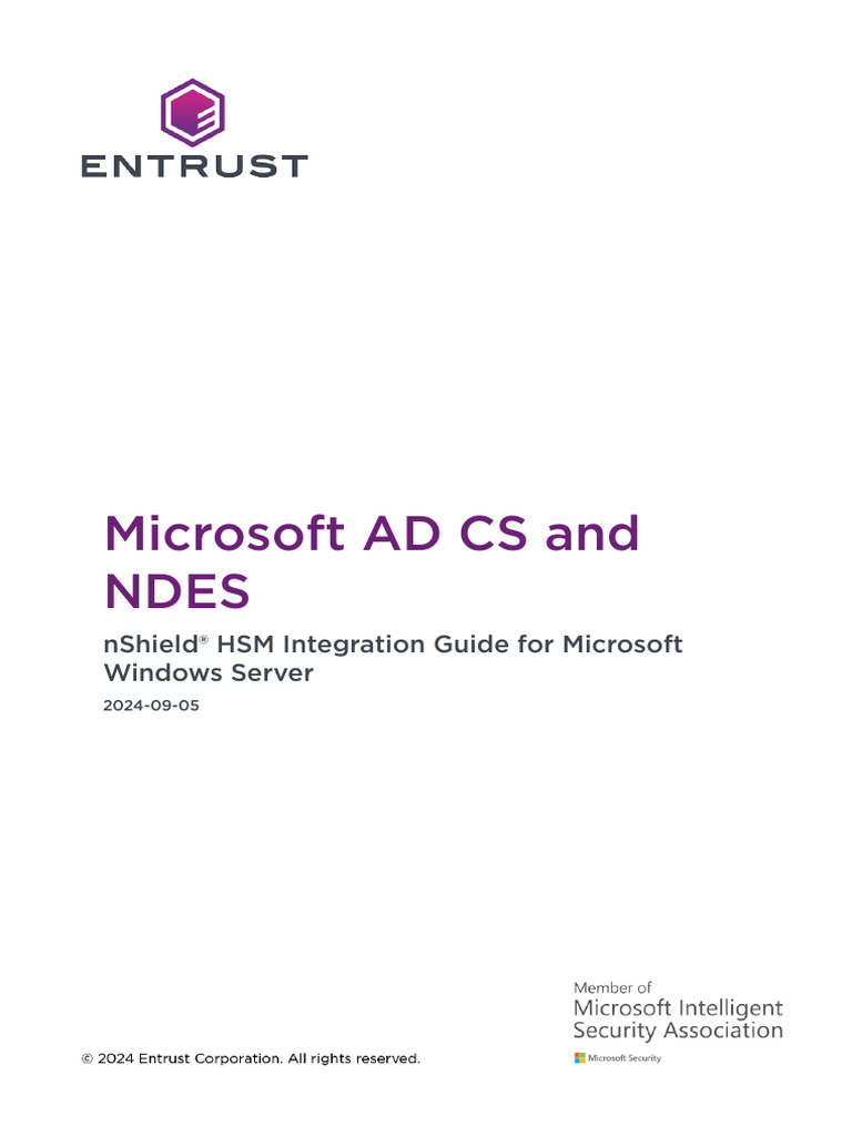 Microsoft Windows Server Adcs Ndes Nshield Ig | PDF | Public Key ...