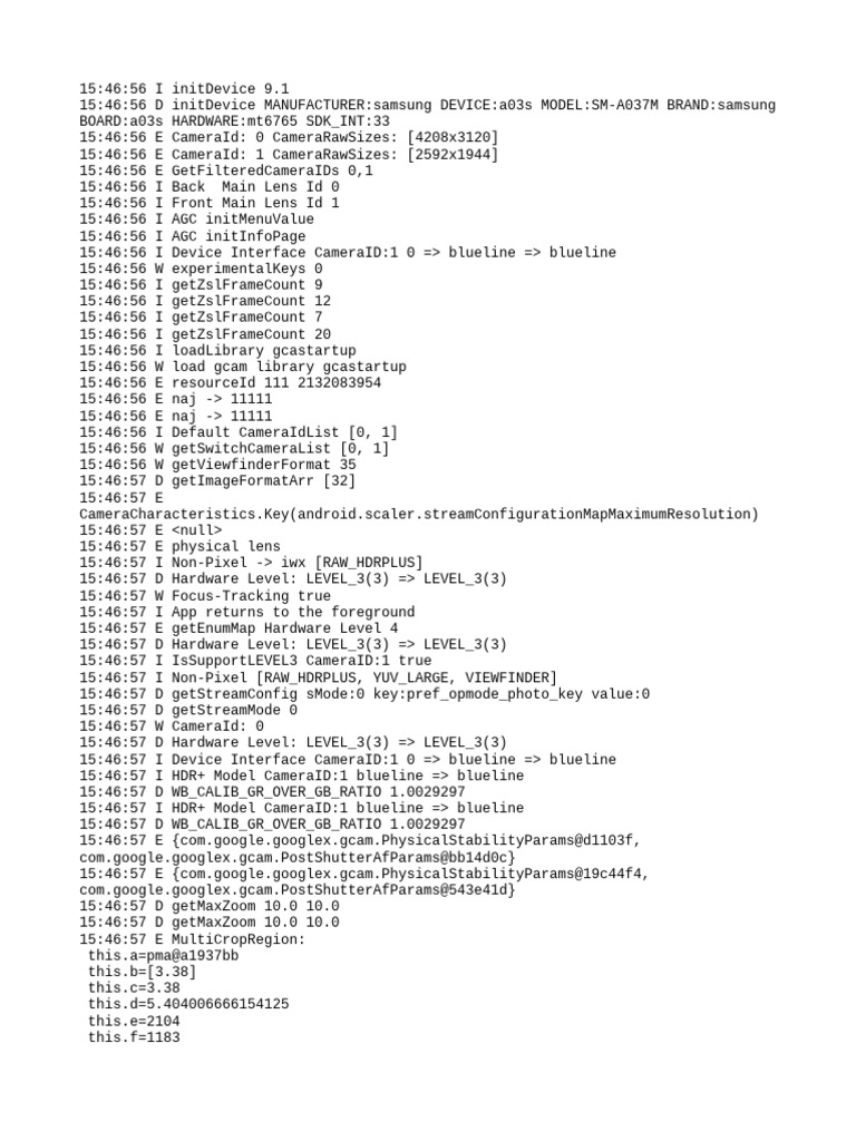 Log 20240325 | PDF | Photography Equipment | Mobile Phones